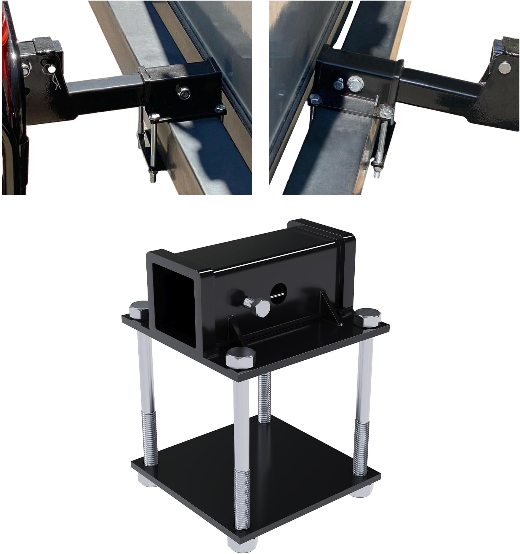 Amazon.com: Geksion Bolt-on RV Bumper Hitch Receiver Adapter for 4-4.5 ...