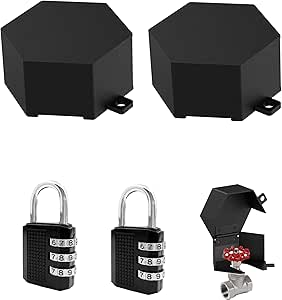 Sdstone 2-Pack Faucet Locks Outdoor - Steel Hose Bib Lock with Password ...