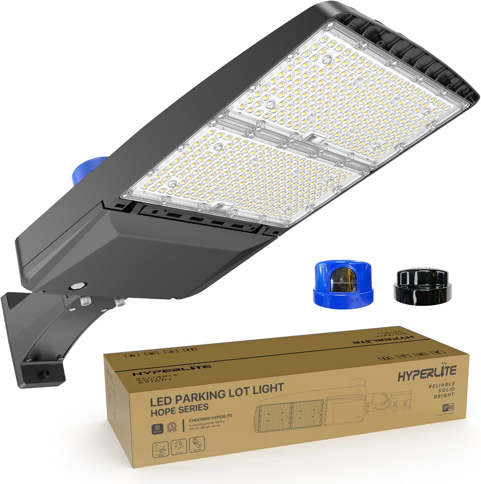 HYPERLITE LED Parking Lot Lights 300W LED Shoebox Light with Dusk to ...