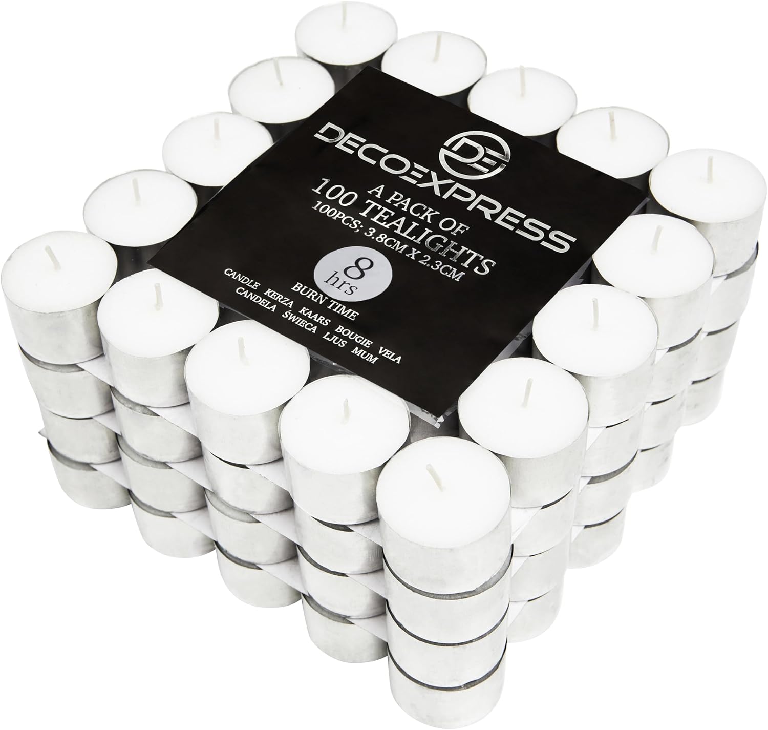 Candele Tealight - Candele Bianche 50/100/200 Pezzi Candele Piccole ...