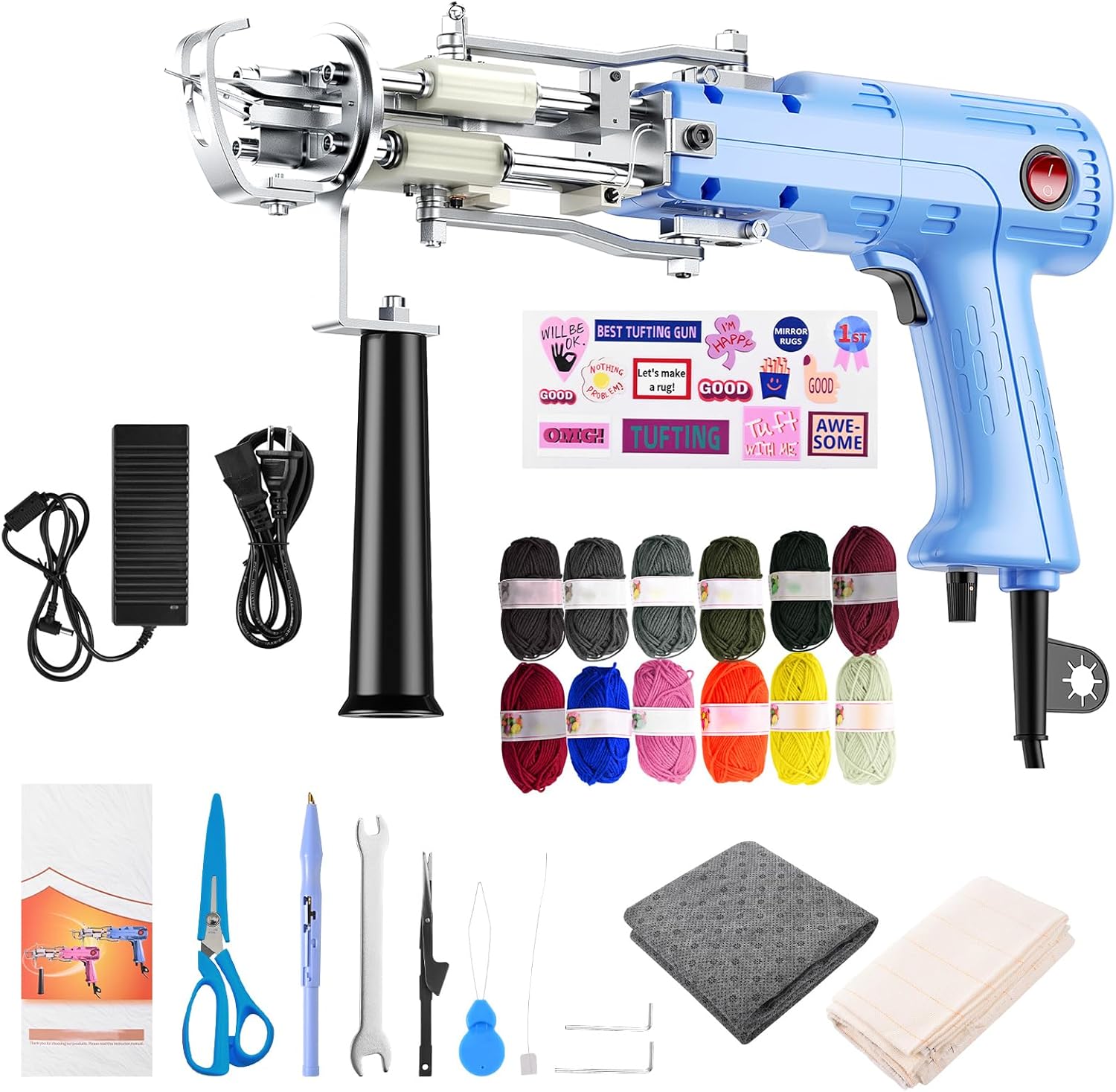 Amazon.com: Fancybant 2 in 1 Cut & Loop Pile Tufting Gun Starter Kit ...