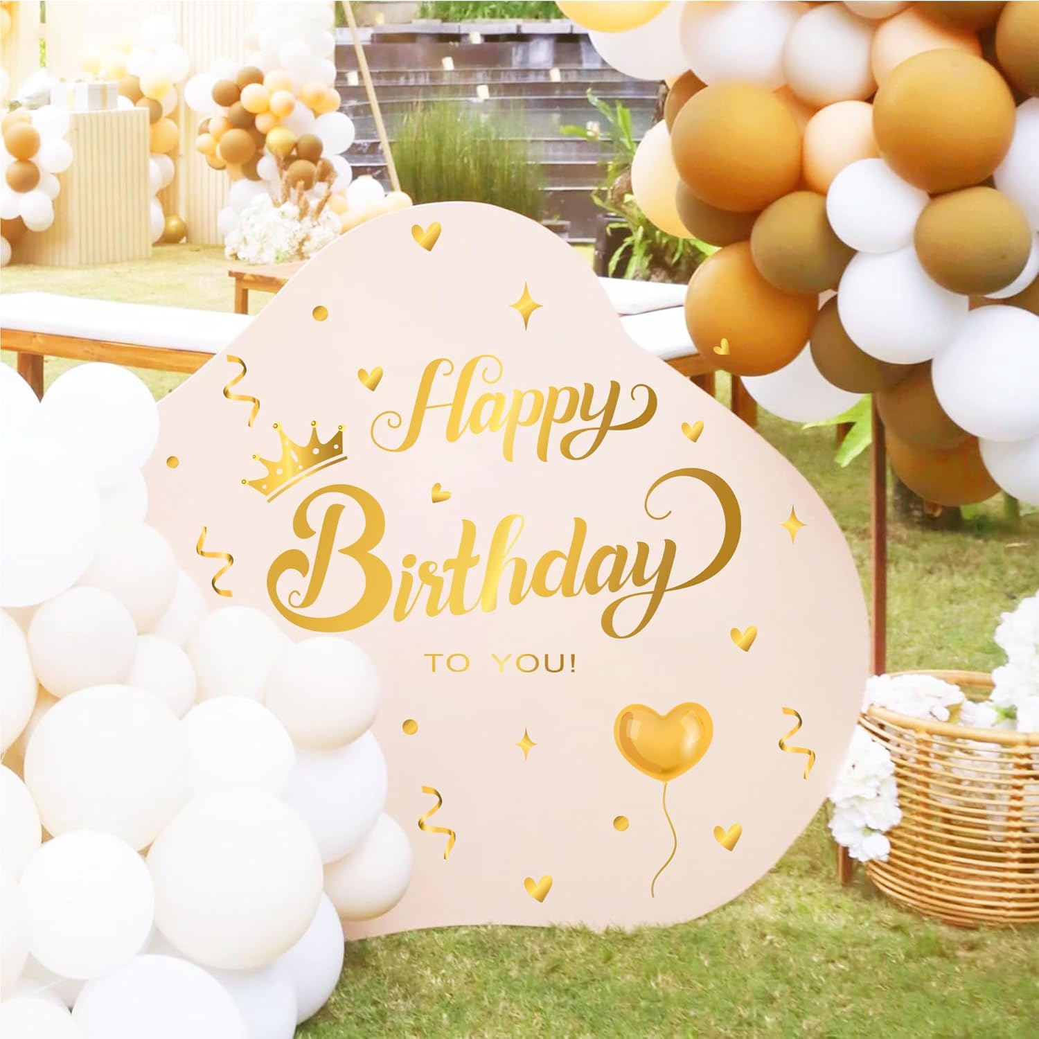 Amazon.com: Happy Birthday Sign for Backdrop Birthday Decals for ...