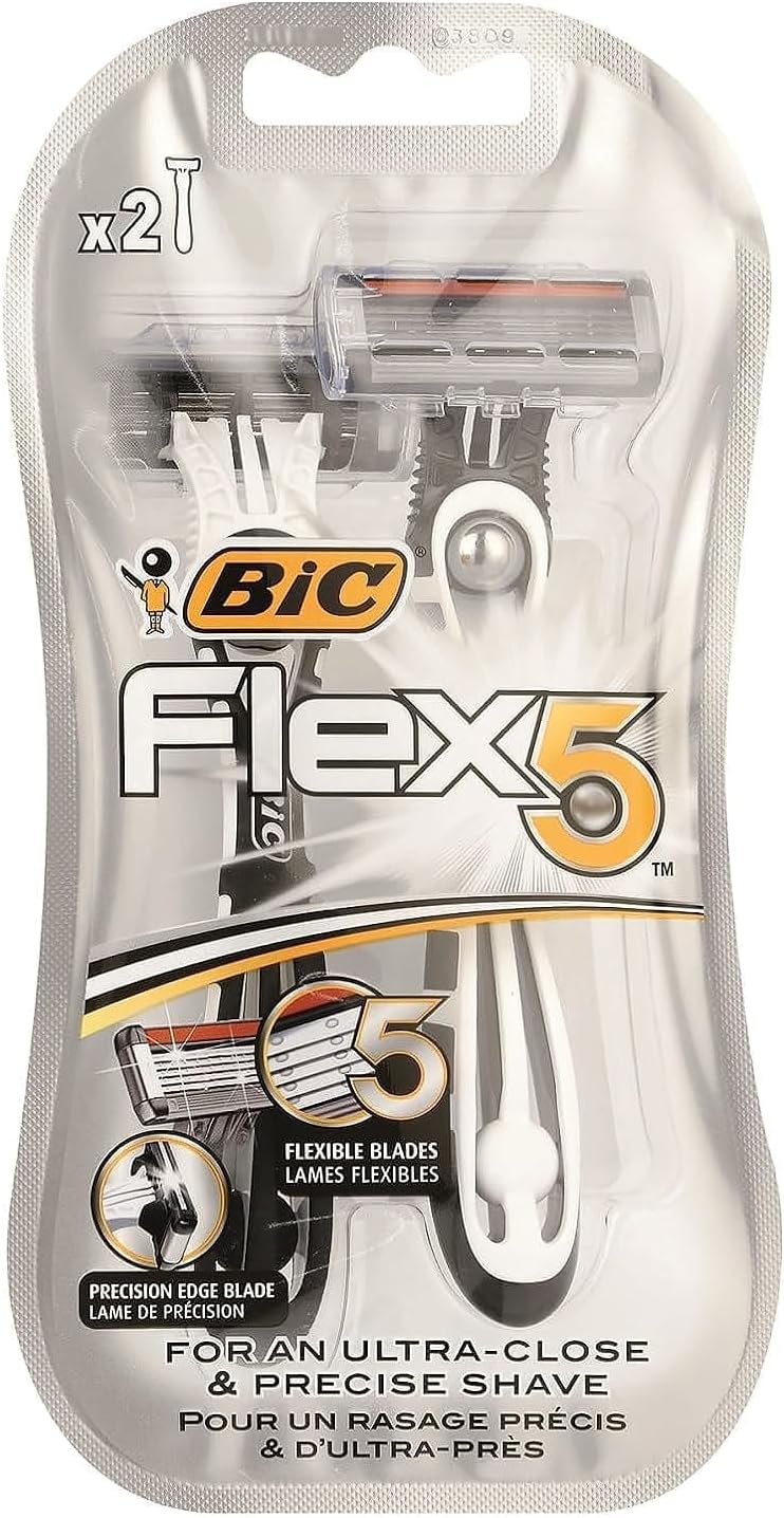 Amazon.com: BiC Flex 5 Blades - 2 CT : Beauty & Personal Care