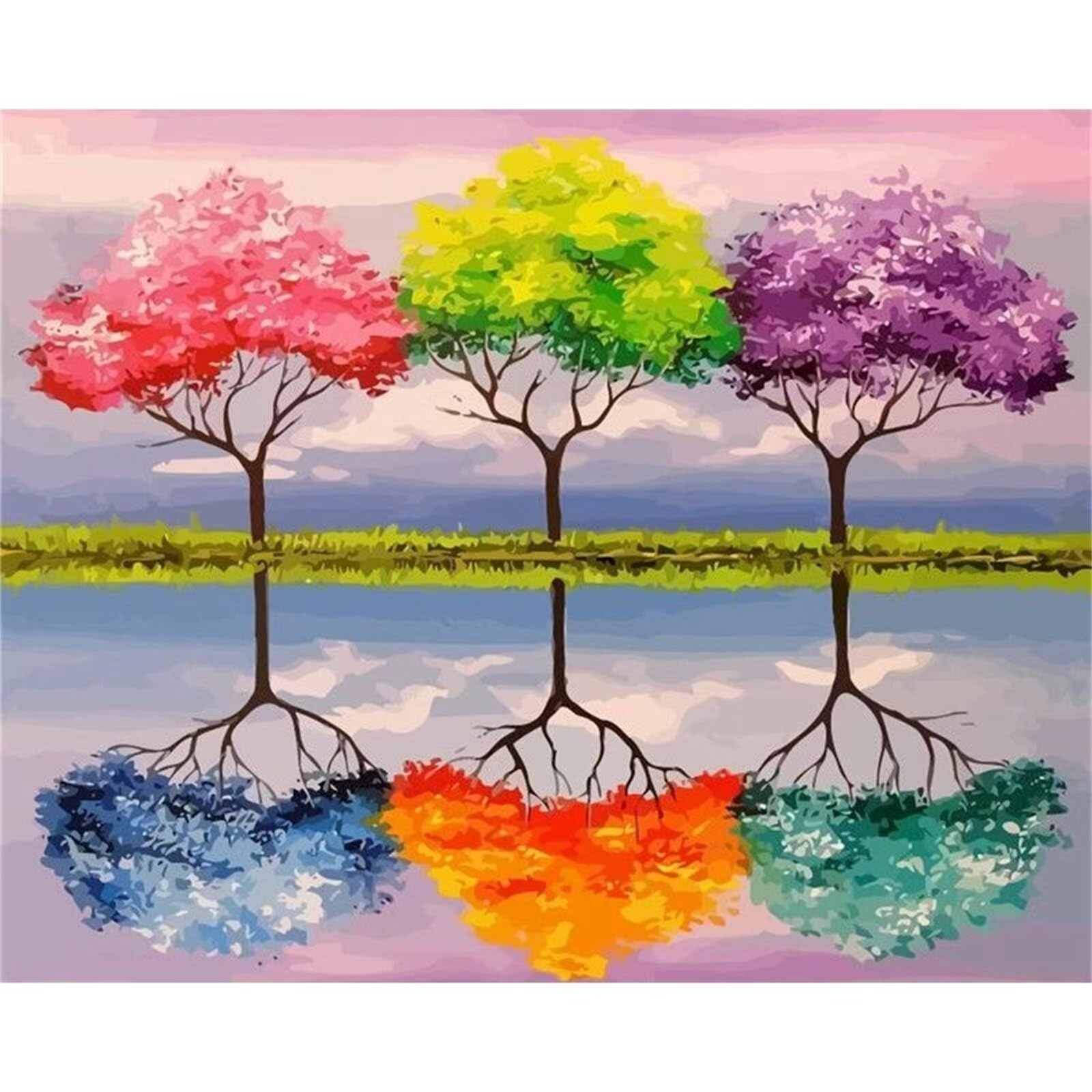 Pinturas Sencillas De Arboles Paisajes Fáciles De Dibujar