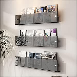Amazon.com: LXLZYXSF Office Wall Binder Holder Acrylic Magazine Rack ...