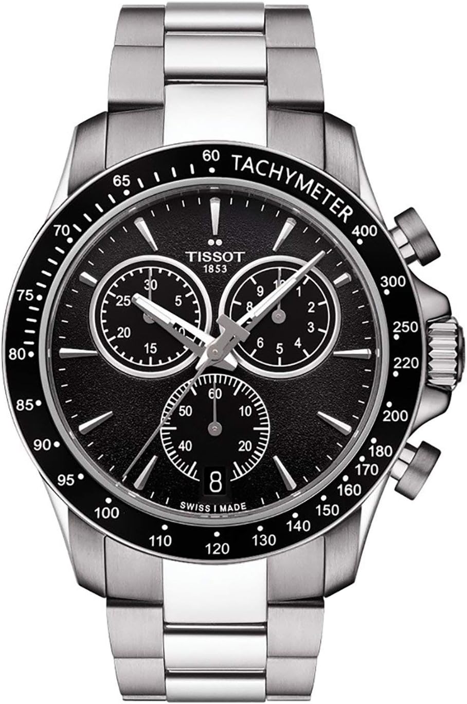 TISSOT Reloj V8 Cuarzo Cronógrafo, Pulsera de Acero Inoxidable ...