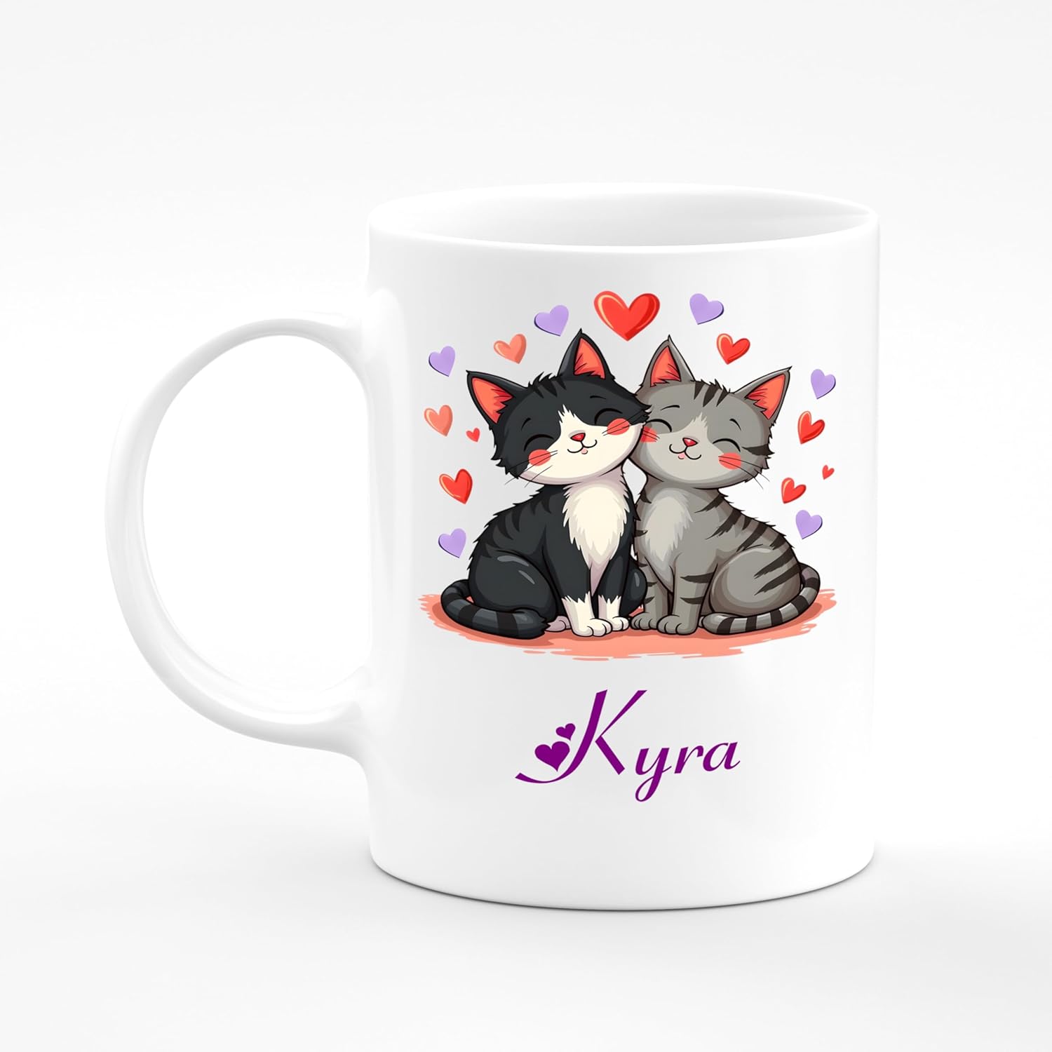 Amelia Gould Apparel Kyra Cat Pet Love Letter Alphabet Name Mug Gift ...