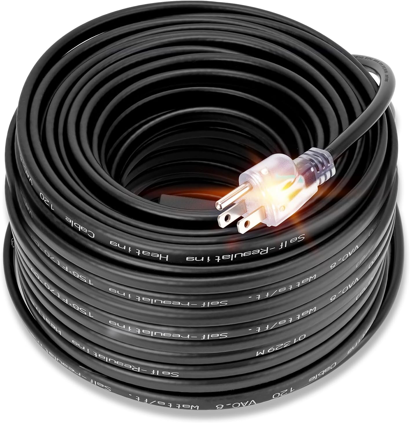 Amazon.com : 100FT Roof & Gutter Heat Cable, 8W/FT Heat Tape for Roof ...