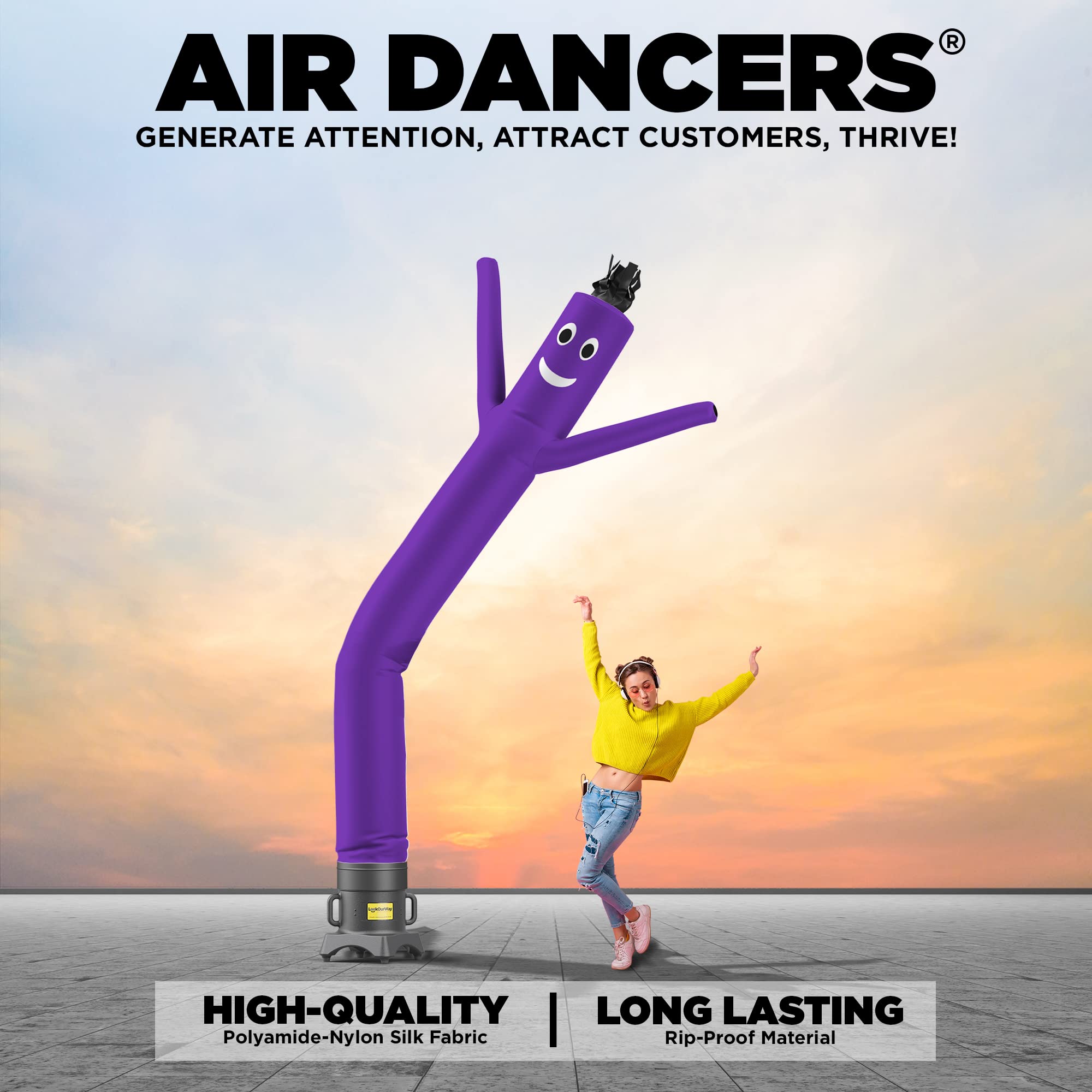 Snapklik.com : LookOurWay Air Dancers Inflatable Tube Man Set - 10ft ...