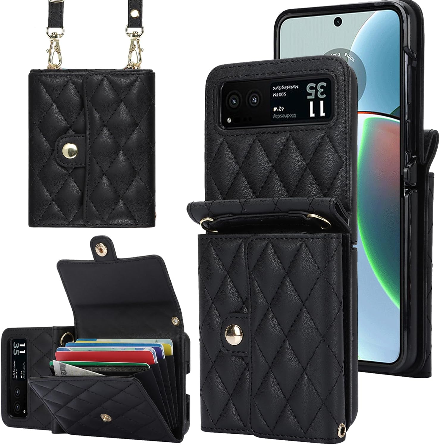 Amazon.com: YQODSZ for Motorola Moto Razr 2023 Wallet Case with ...