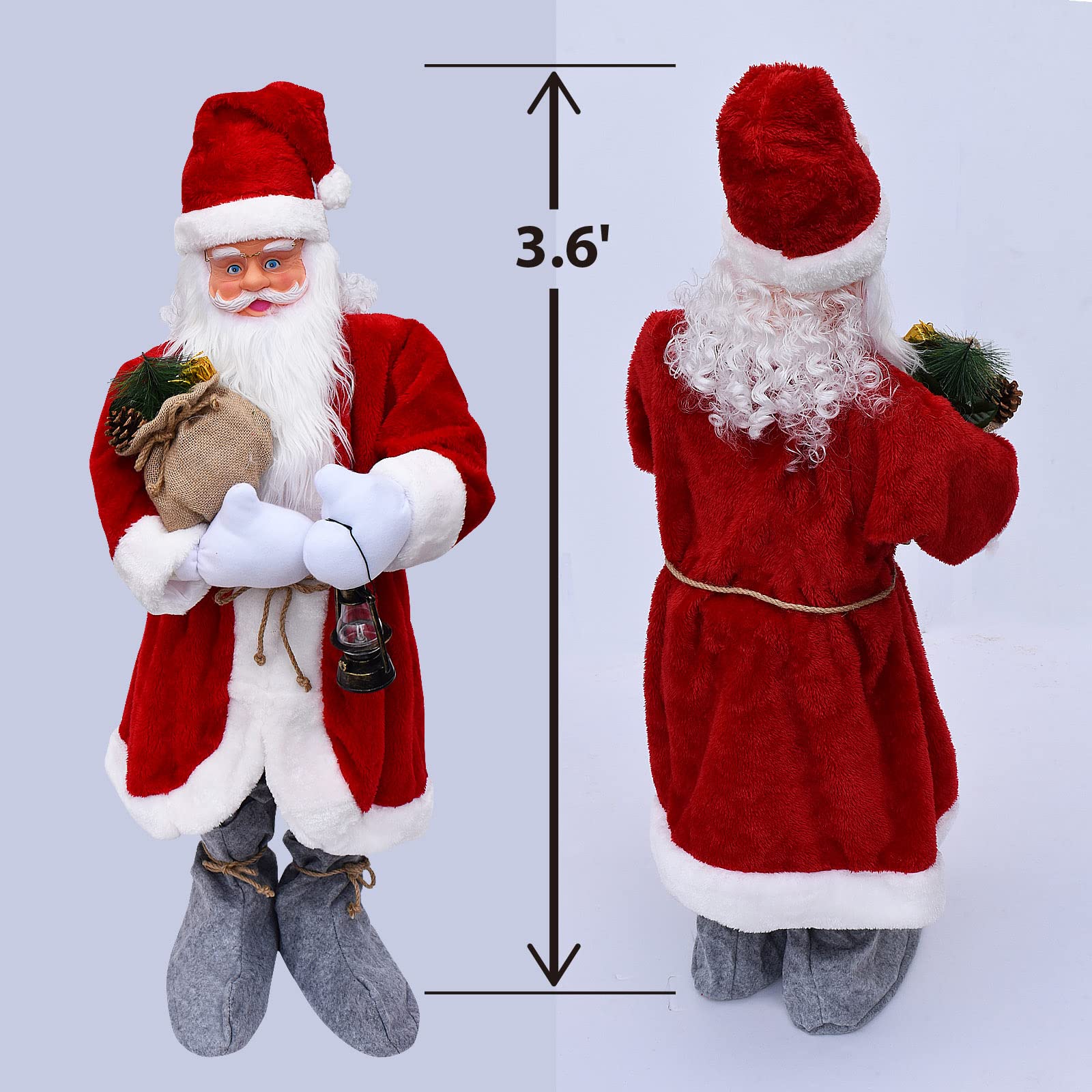 Life Size Dancing Santa Gemmy 2003 Christmas Animated Life Size 5 Foot
