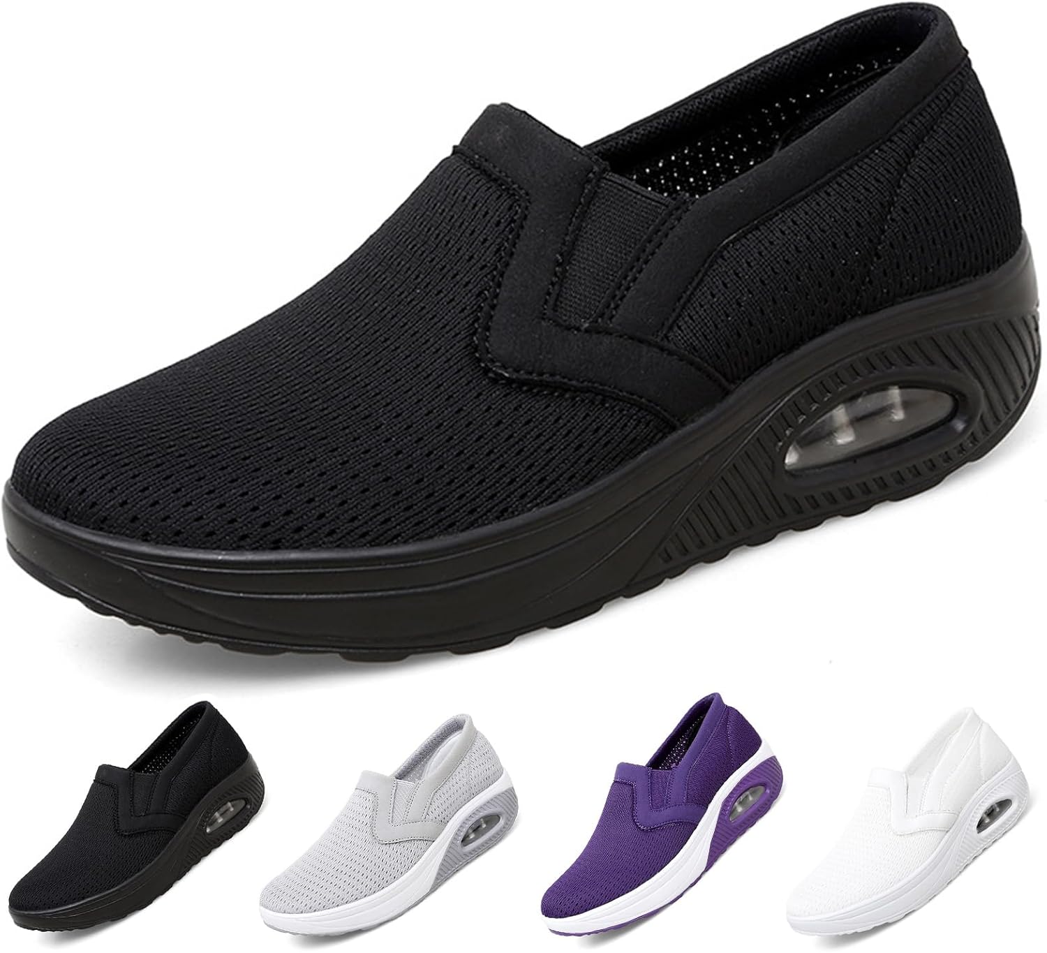 Amazon.com | DEVILEYEZE Women's Platform Orthopedic Air Cushion Walking ...