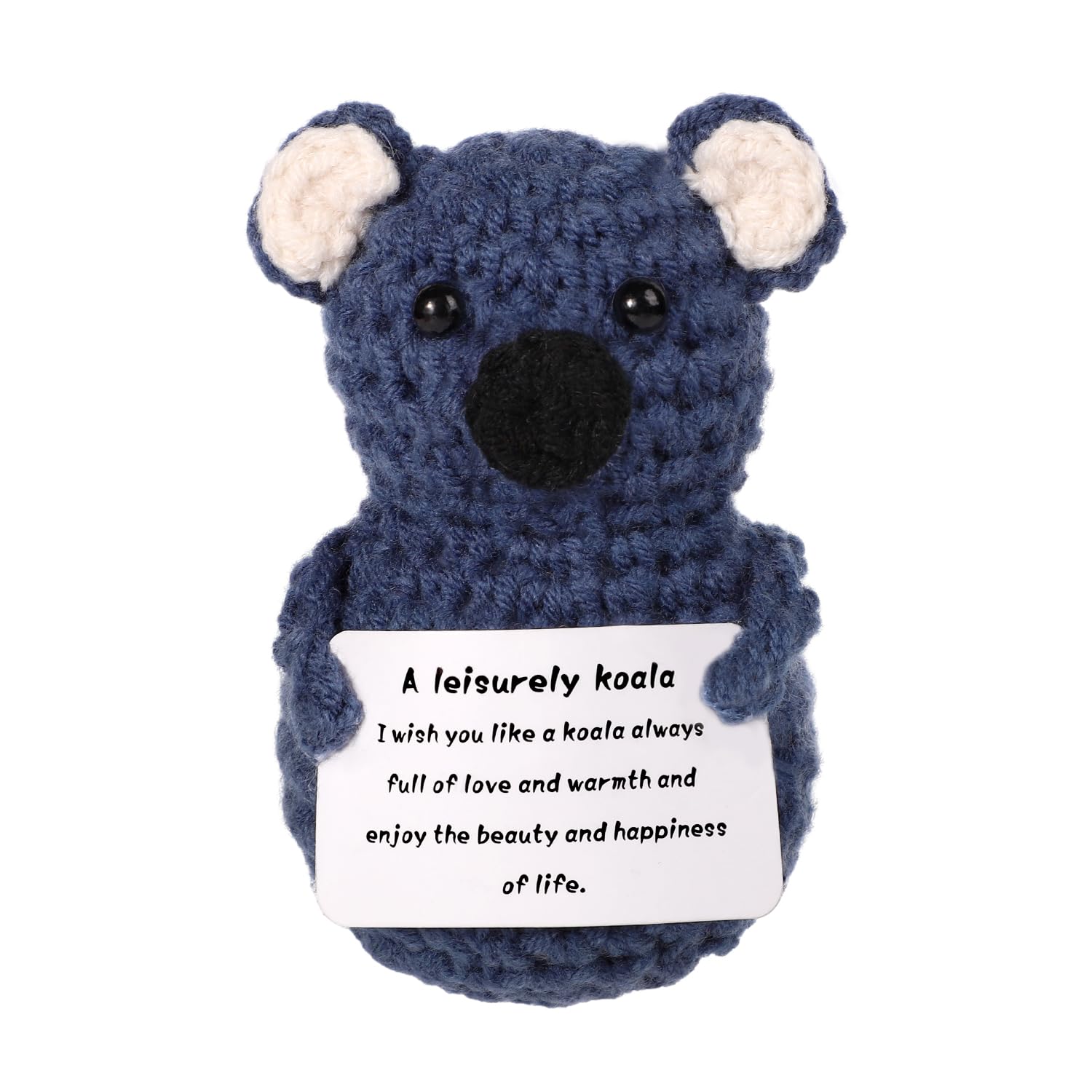 Amazon.com: BOXOB Funny Positive Koala, 3.54in Creative Cute Knitted ...