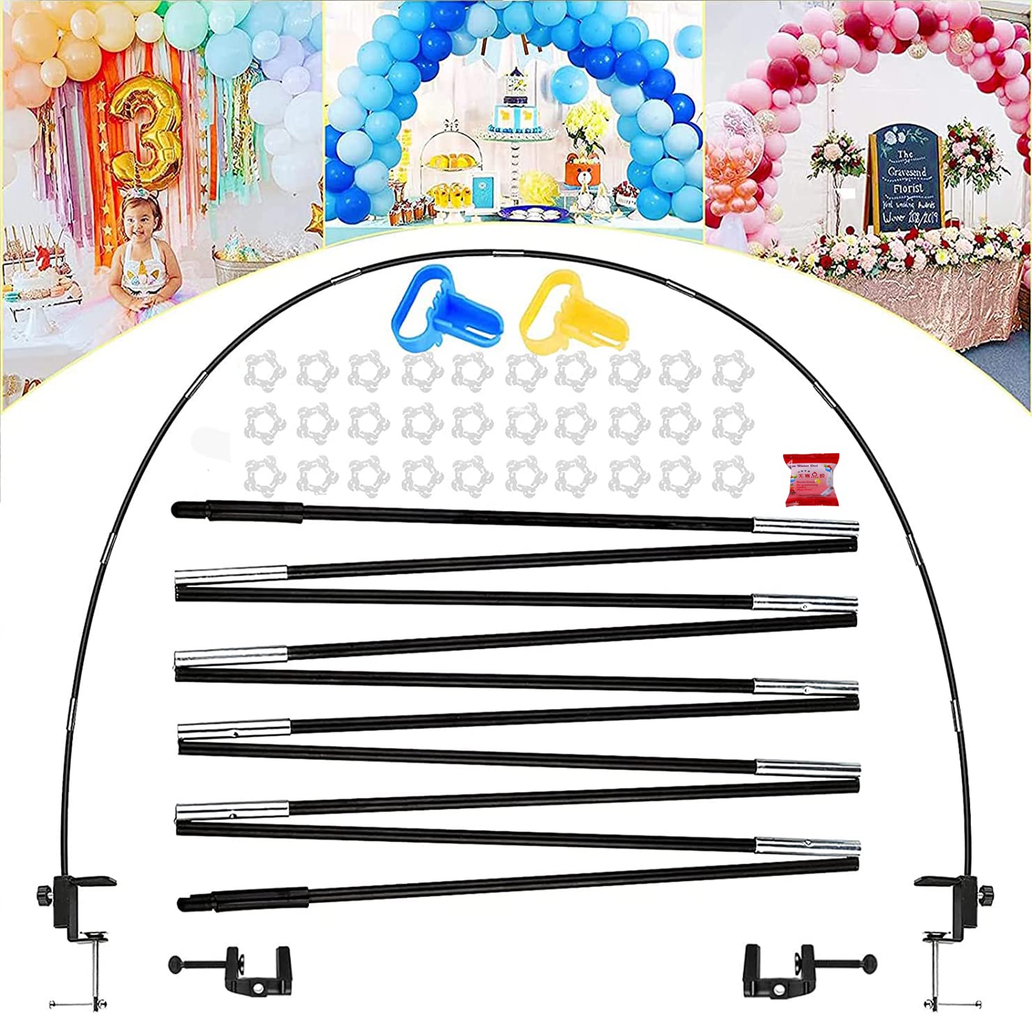 Buy Moonmen Table 12Ft Adjustable Balloon Arch Stand High Strength ...