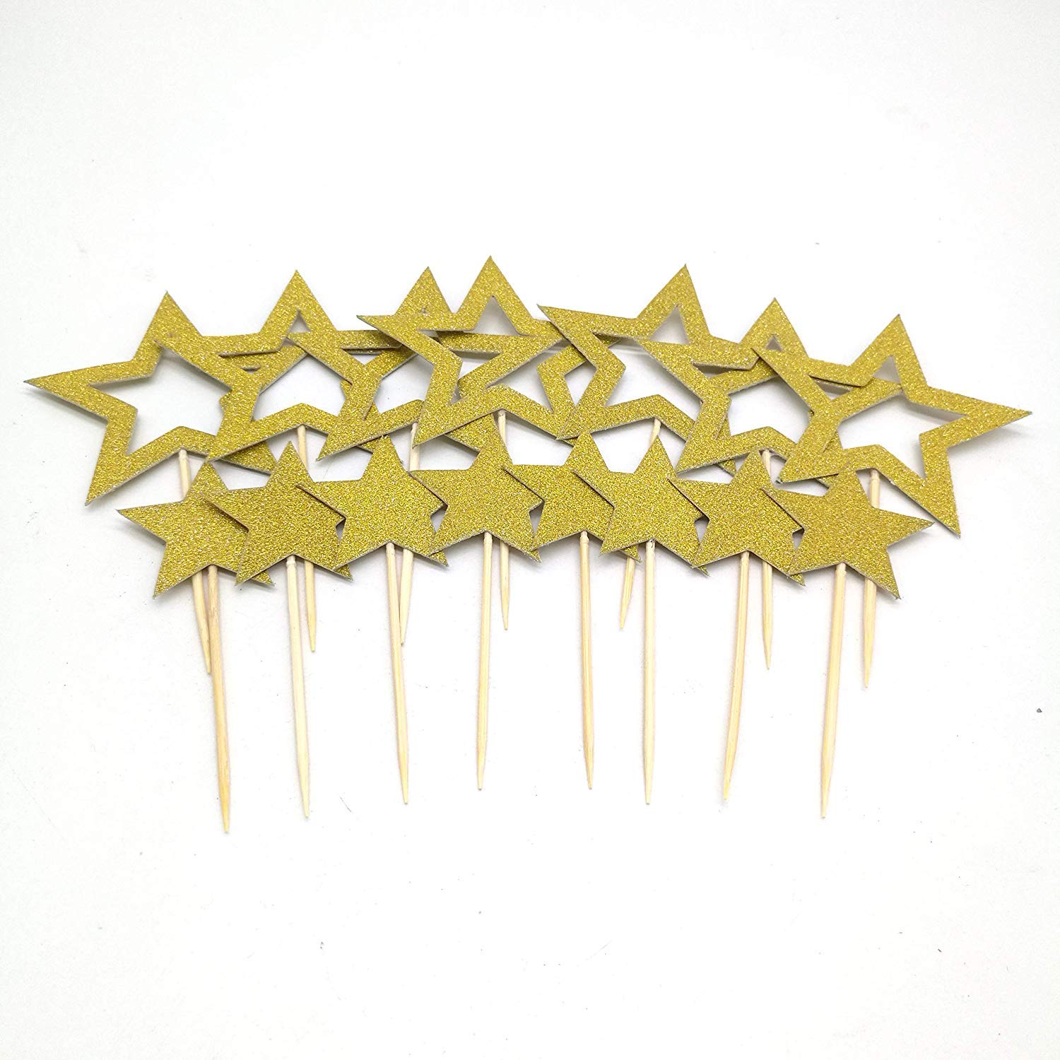 Gold Star Cupcake Toppers Star Cupcake Toppers Le Little Star ...