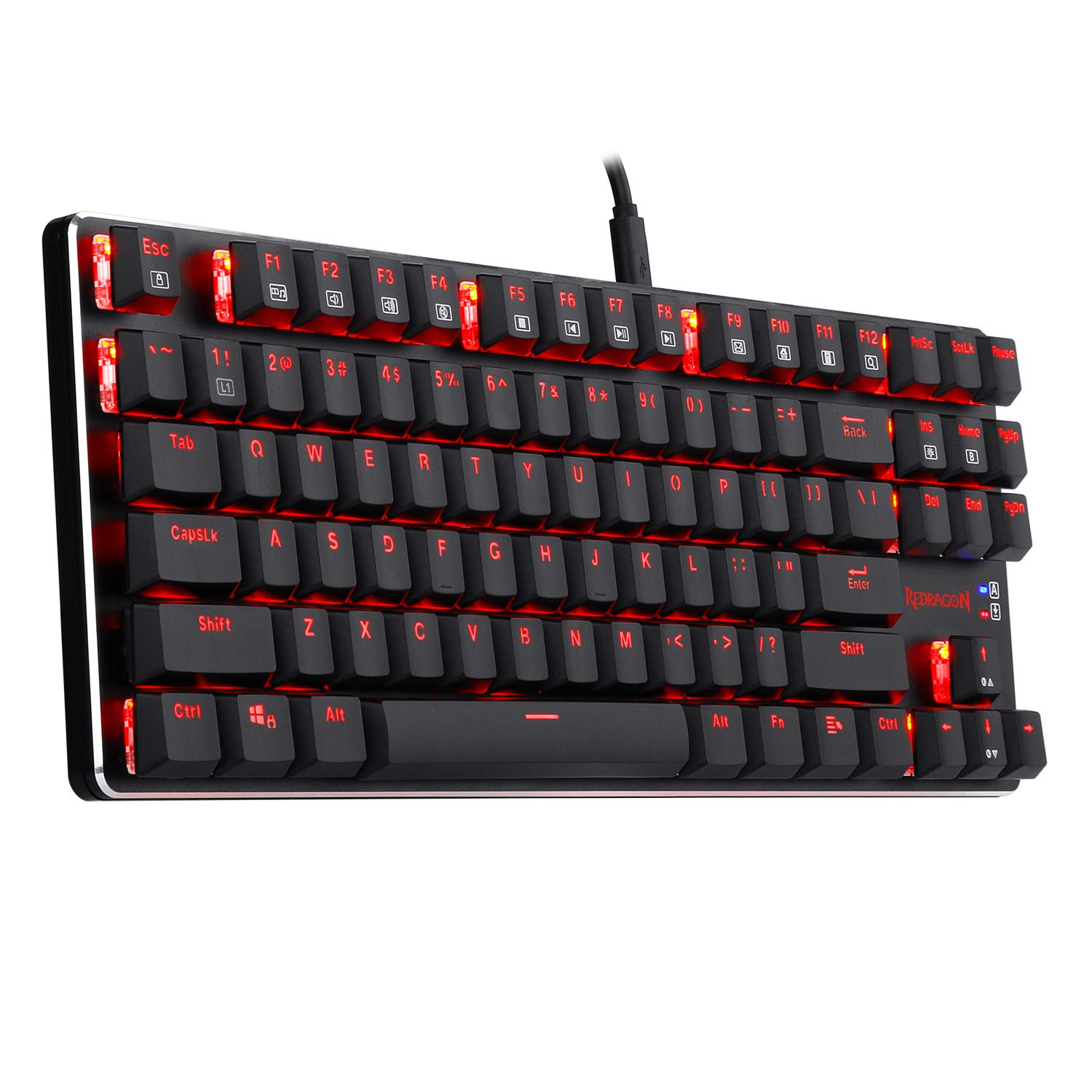 Amazon.in: Buy Redragon K590 Wired/Wireless Mechanical Gaming Keyboard RED LED Backlit Compact ...