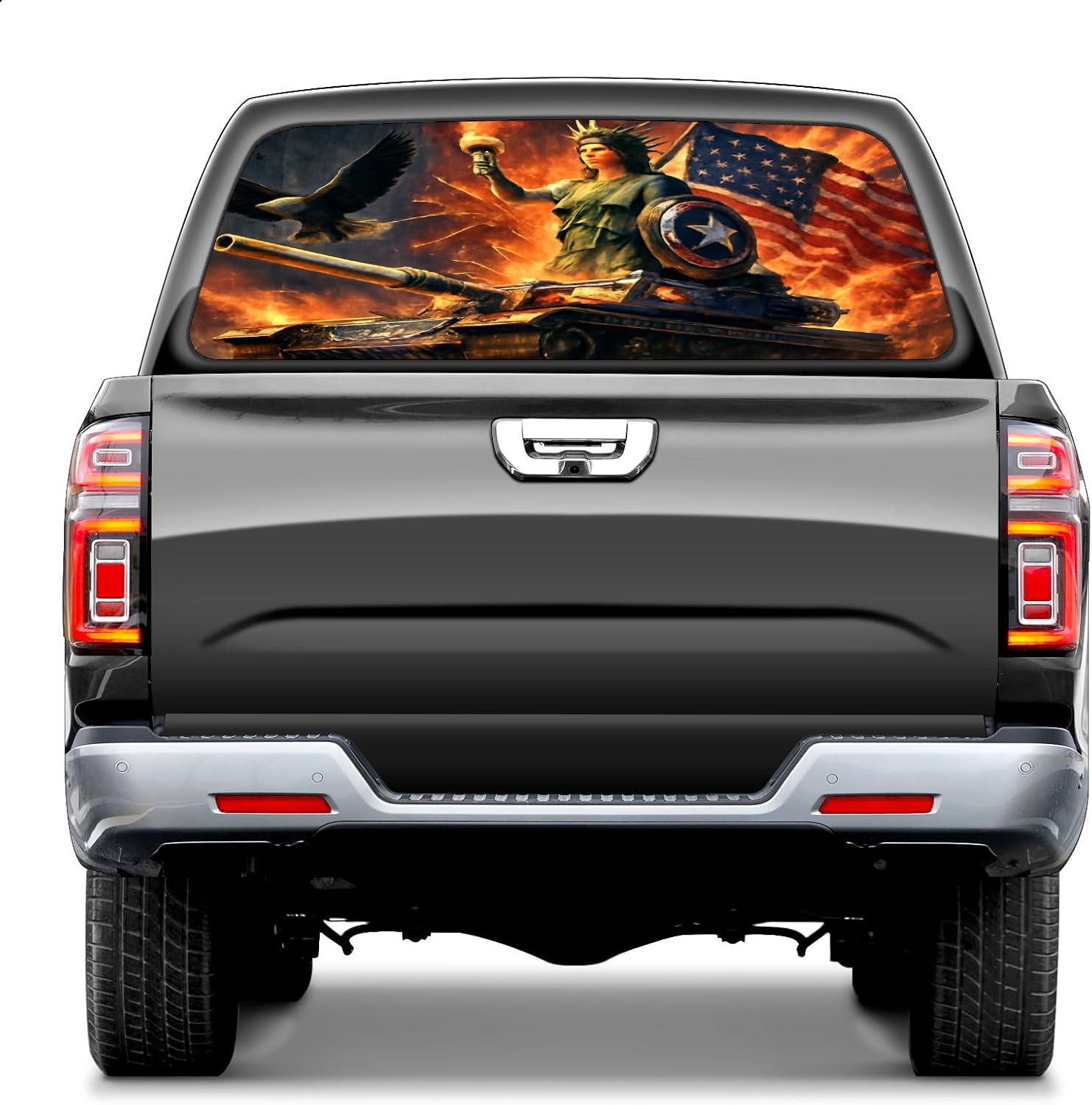 Amazon.com - Pickup Truck Rear Window Decal Waterproof and UV Resistant ...