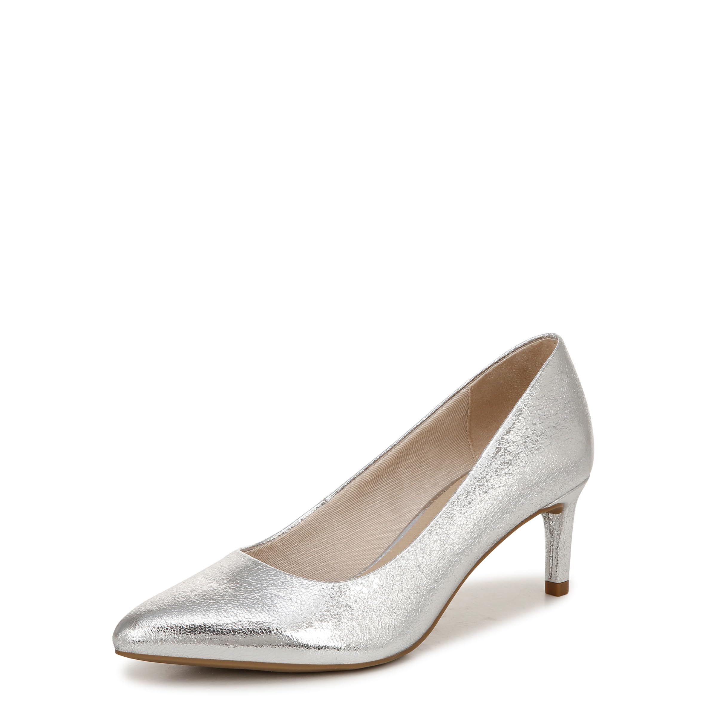 Snapklik.com : Womens Alexis Point Toe Pump Silver Metallic 12 M