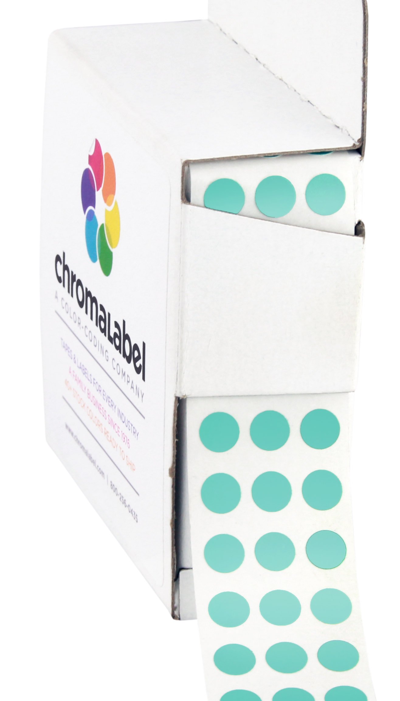 Amazon.com : ChromaLabel 0.25 inch Round Label Permanent Color Code Dot ...