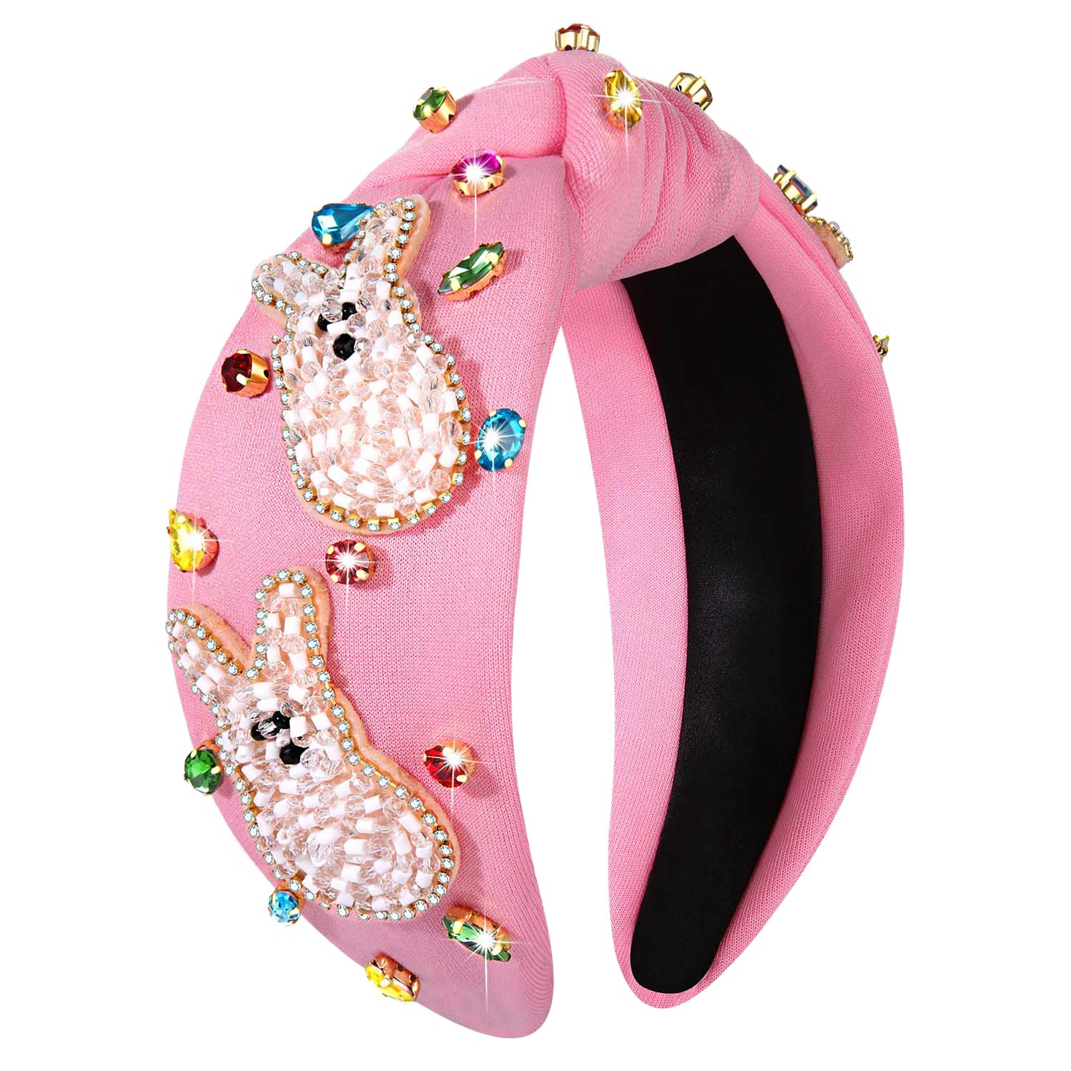 Amazon.com : CEALXHENY Easter Headbands for Women Beaded Carrot Rabbit ...