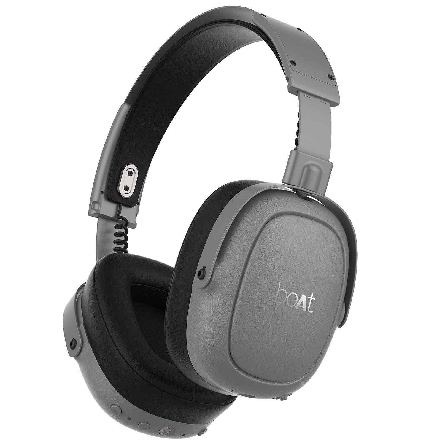 Boat Nirvanaa 715 Wireless Bluetooth Headphone with Mic (Silver Blaze ...