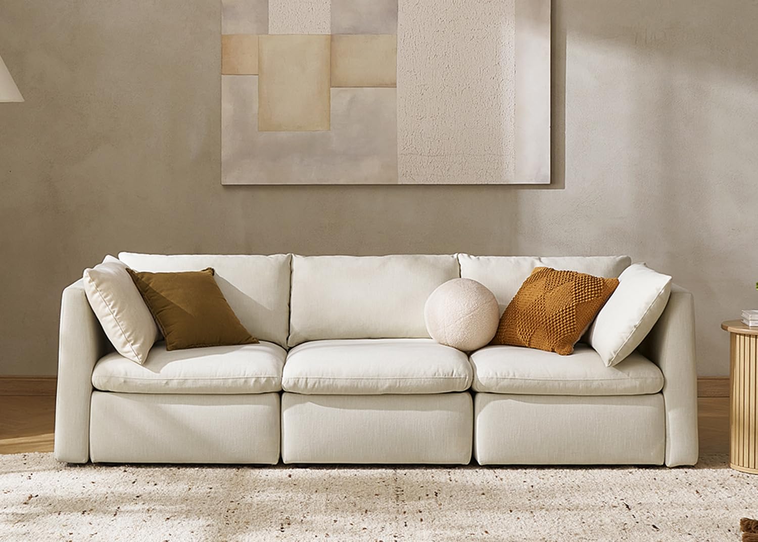 Amazon.com: mopio Oversized Modular Sectional Sofa with Fully Removable ...