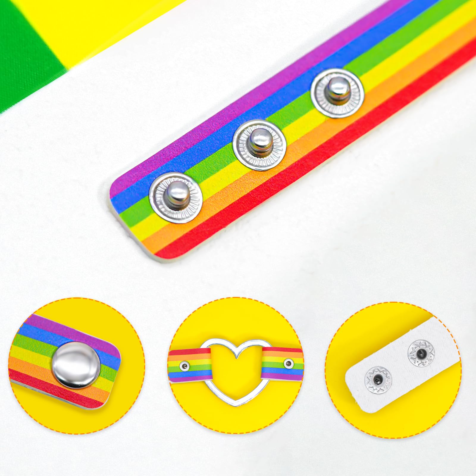 Snapklik.com : Yomlry LGBT Rainbow Pride Bracelet For Women Men ...