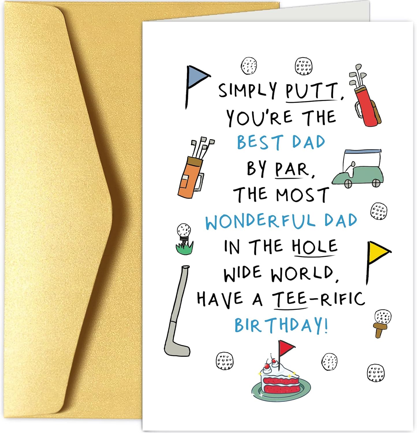 Amazon Chenive Funny Birthday Card For Dad From Son Daughter Golf amazon-chenive-funny-birthday-card-for-dad-from-son-daughter-golf