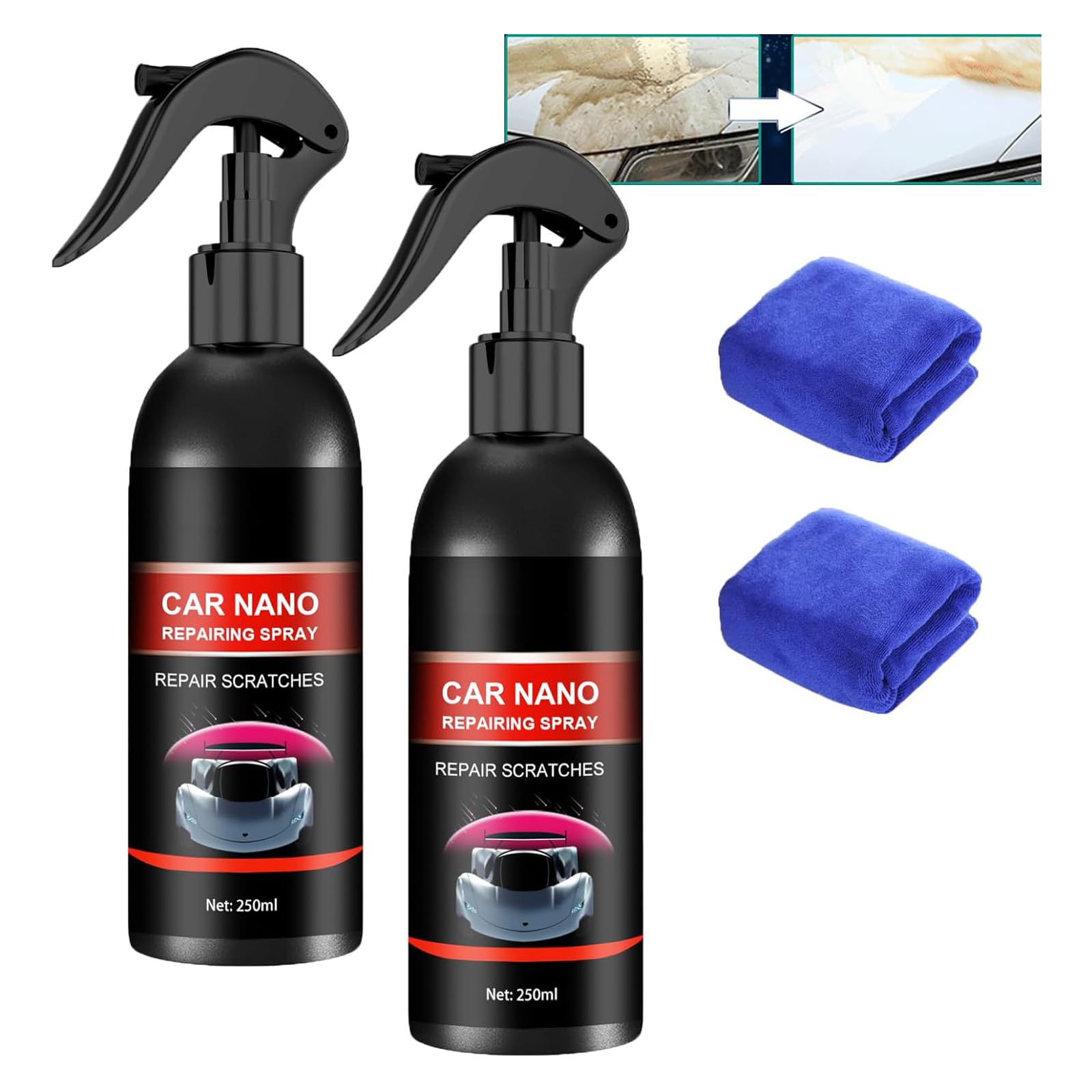 Nurafix Nano Car Spray, Nurafix Nano Scratch, Nanowipe Car Scratches ...