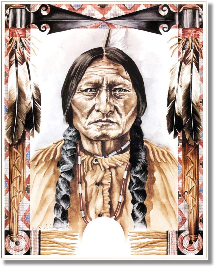 Amazon.com: Native American Indian Sioux Leader Sitting Bull Wall ...