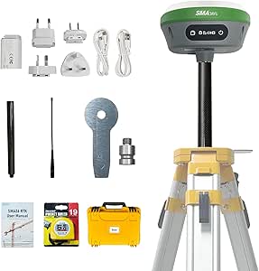 Receptor GNSS de Alta precisión con Base de medición RTK SMA26 para medición estática con ...