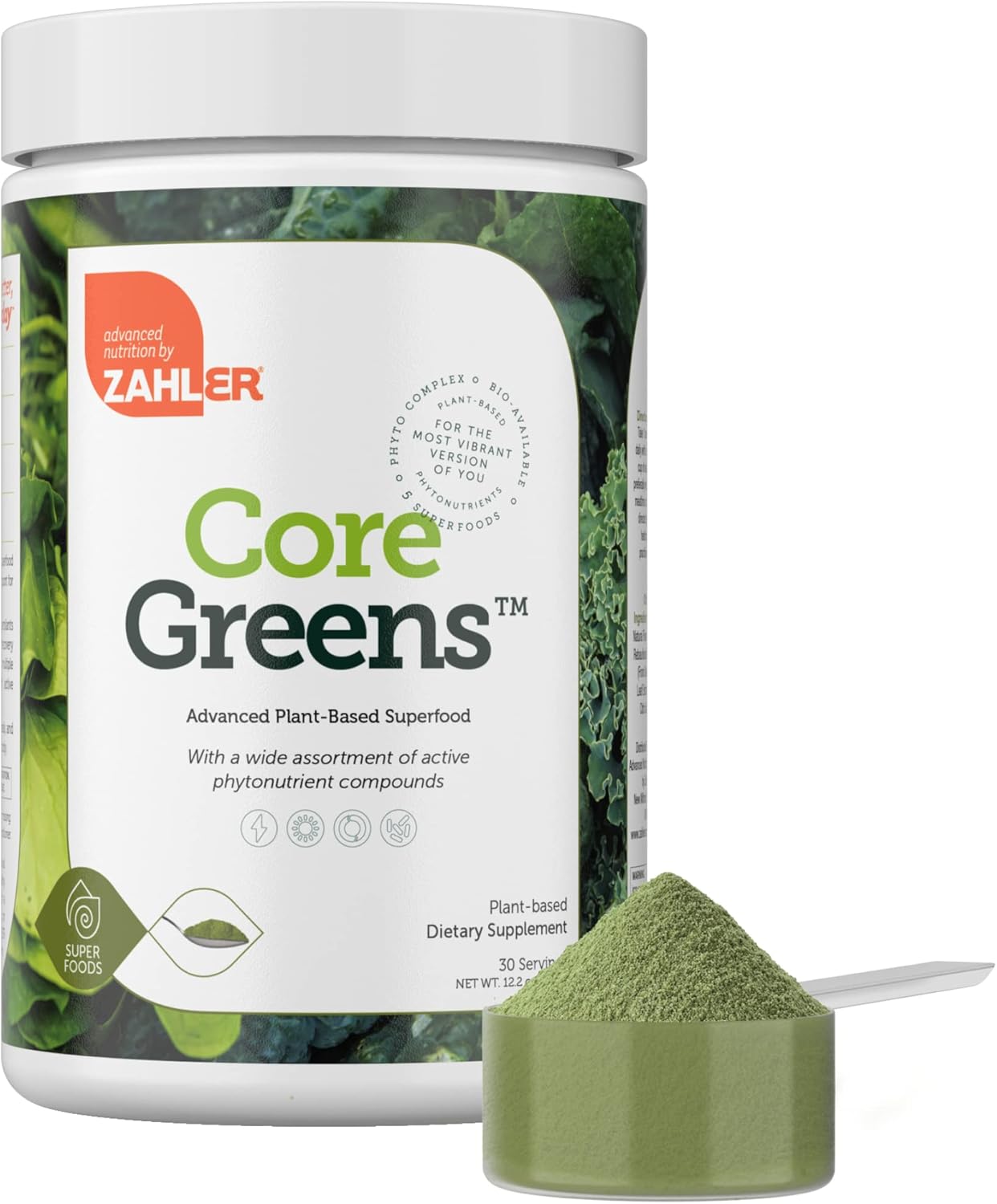 Amazon.com: Zahler Core Greens Powder Nutrition Supplements - Superfood ...