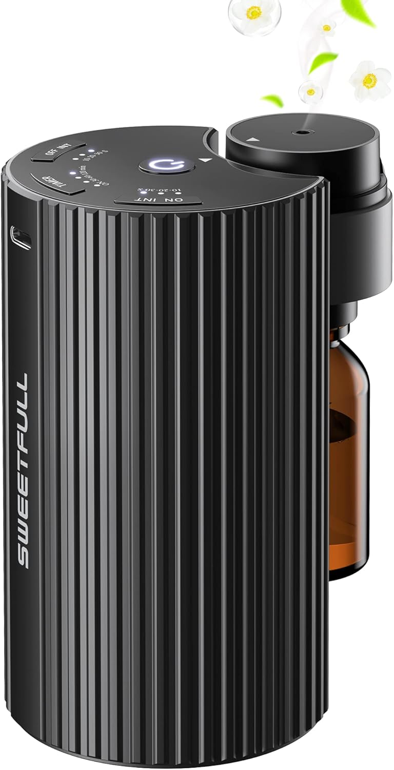 SWEETFULL Essential Oil Diffusers Smart Tech Waterless Nebulizer ...