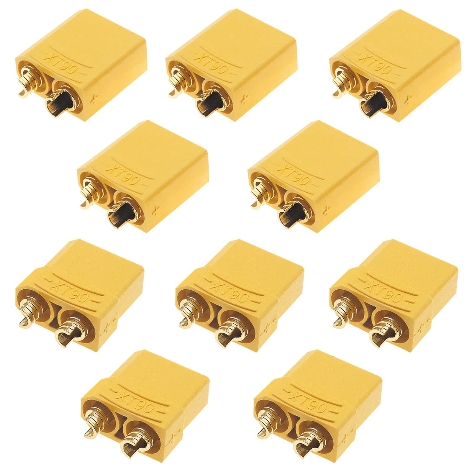 EMSea 10Pcs XT-90 Plug Male Female Connector Adapter XT90 Male Female ...