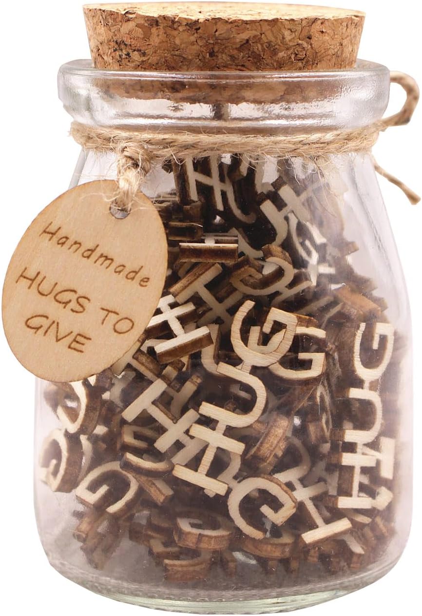 Amazon.com: Jar of Hugs,Give a Hugs in a Jar(8oz) - Thinking of You ...