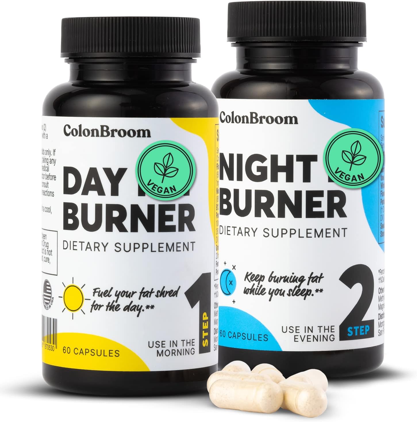 Amazon.com: ColonBroom Day & Night Burner Supplements, Pills for Women ...