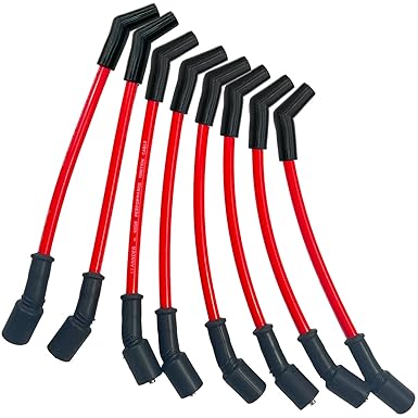 Amazon.com: LLANNDER 8pcs 10mm High Performance Spark Plug Wire Set Compatible with Chevrolet ...