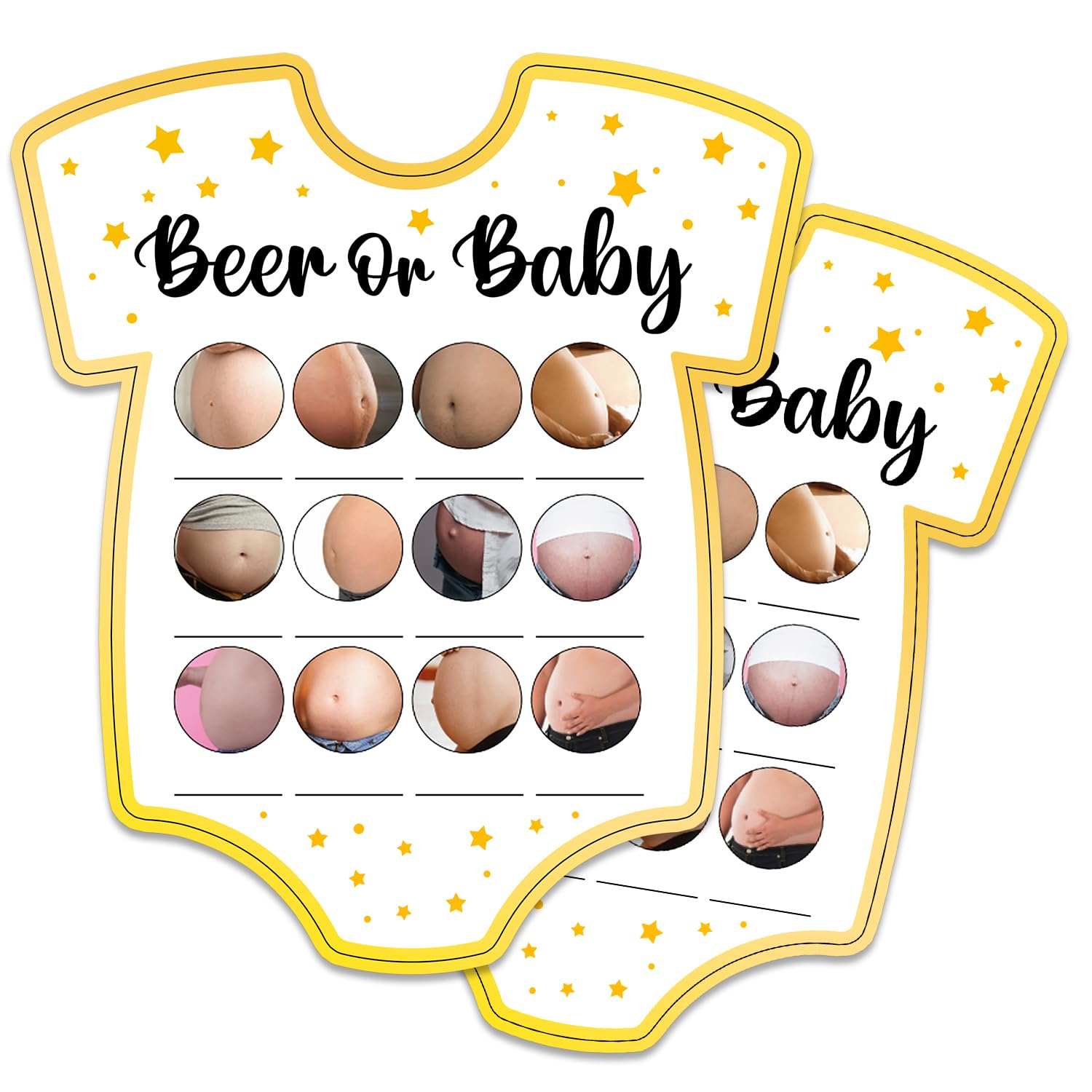 Amazon.com: Baby Shower Games, Beer or Baby Game Cards, Fun Baby Shower ...