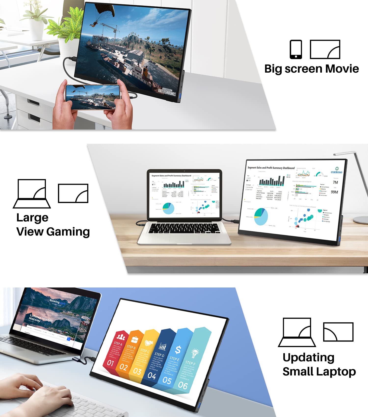 CUIUIC Portable Monitor 17.3"...B0B6H779BG | Encarguelo.com