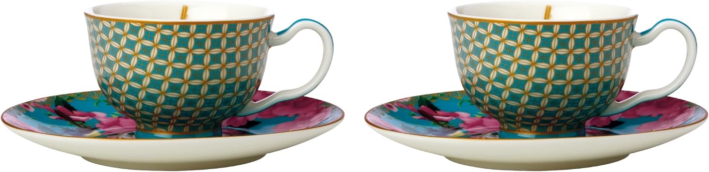 Maxwell & Williams HV0168 TC Silk Road Espresso Cups 85 ml Porcelain in ...