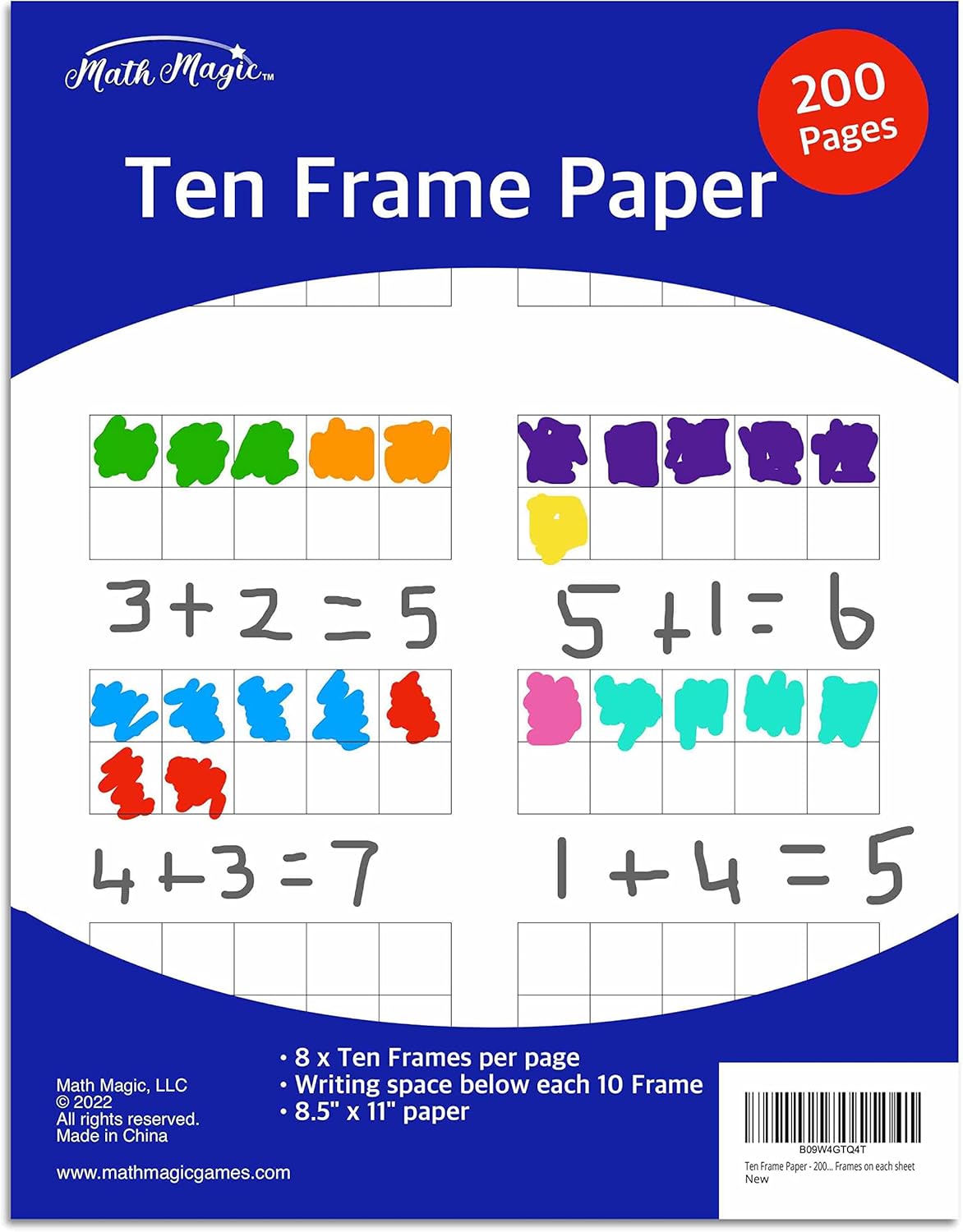 Amazon.com: Ten Frame Paper: Ten-Frame Paper for coloring and math ...