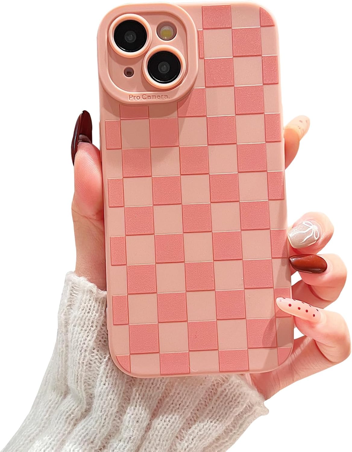 Amazon.com: YUMUPIFE Compatible with iPhone 15 Plus Case Cute Checkered ...