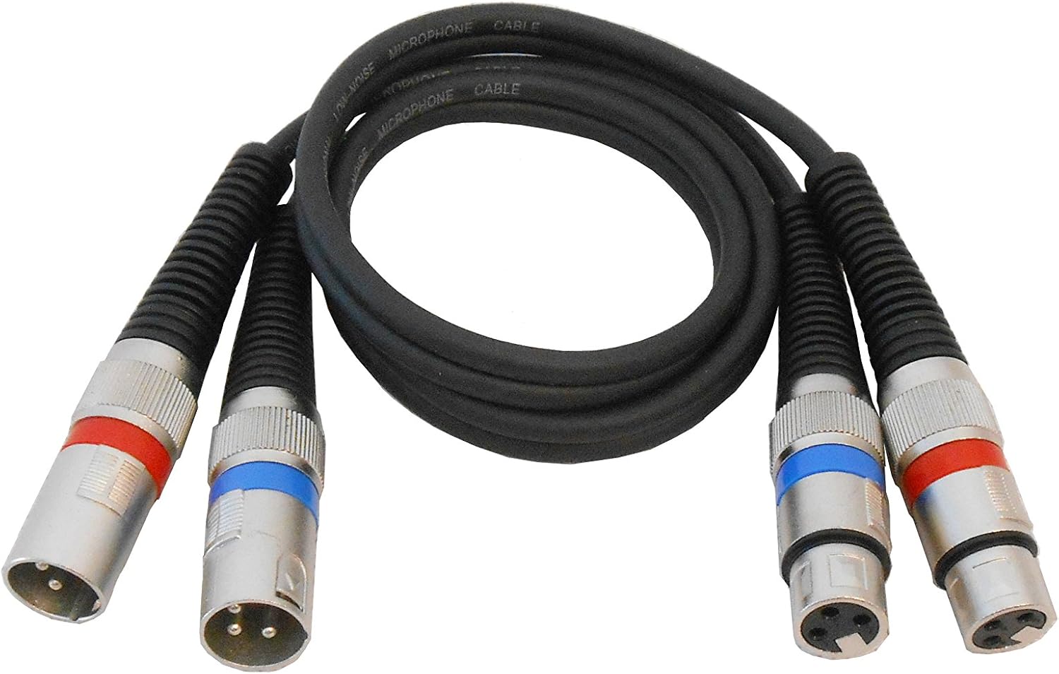 Amazon.com: Audio2000'S ADC203F Integrated Dual 3-Feet XLR Male to XLR ...