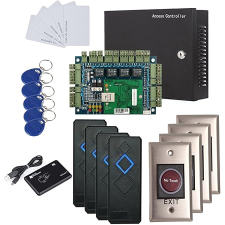 Amazon.com: 2 Door Access Control Board System Kits with 110-240V Power ...