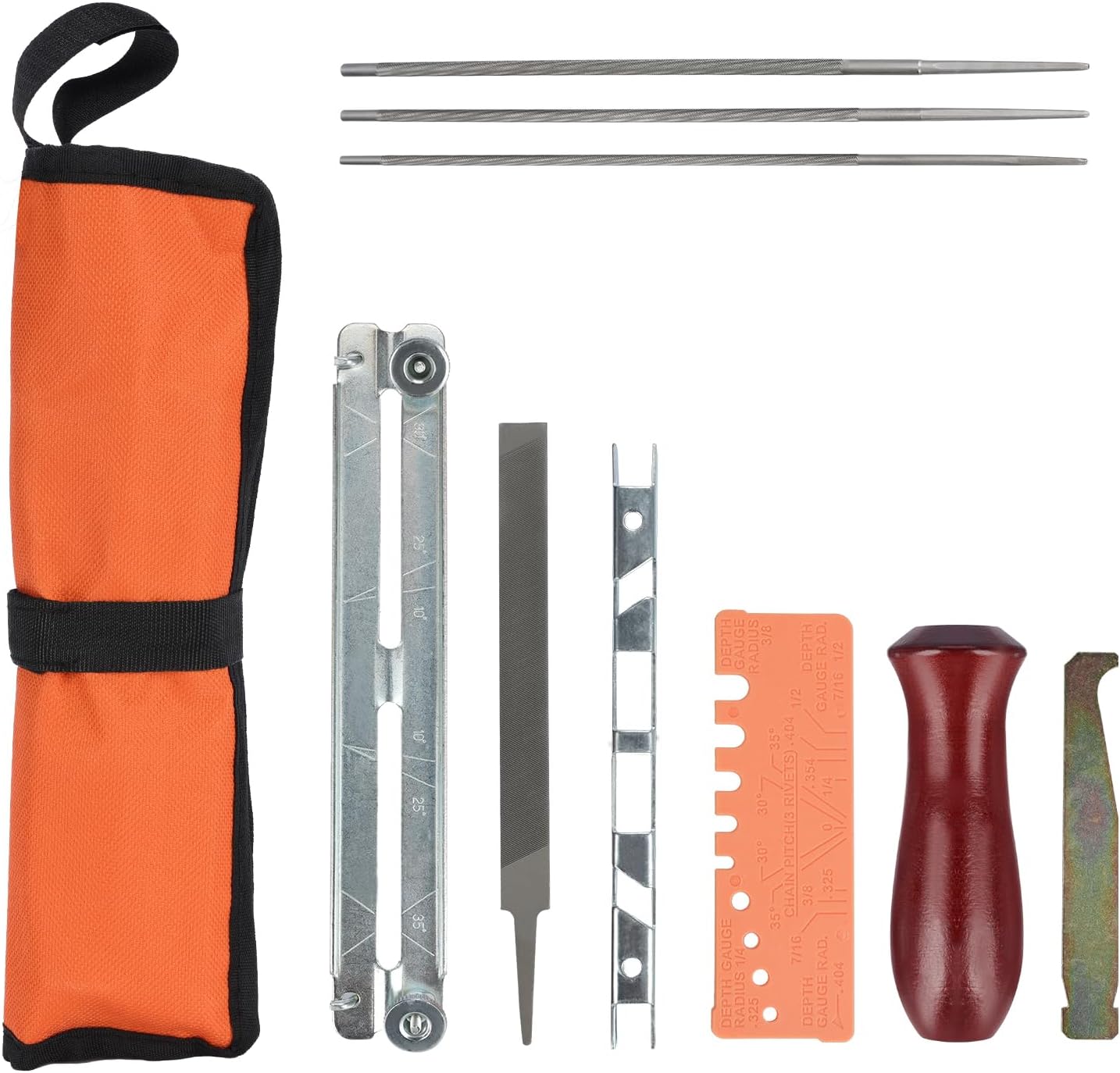 Amazon.com: MORROWIND Chainsaw Sharpener Kit, 9pcs with 5/32", 3/16", 7 ...