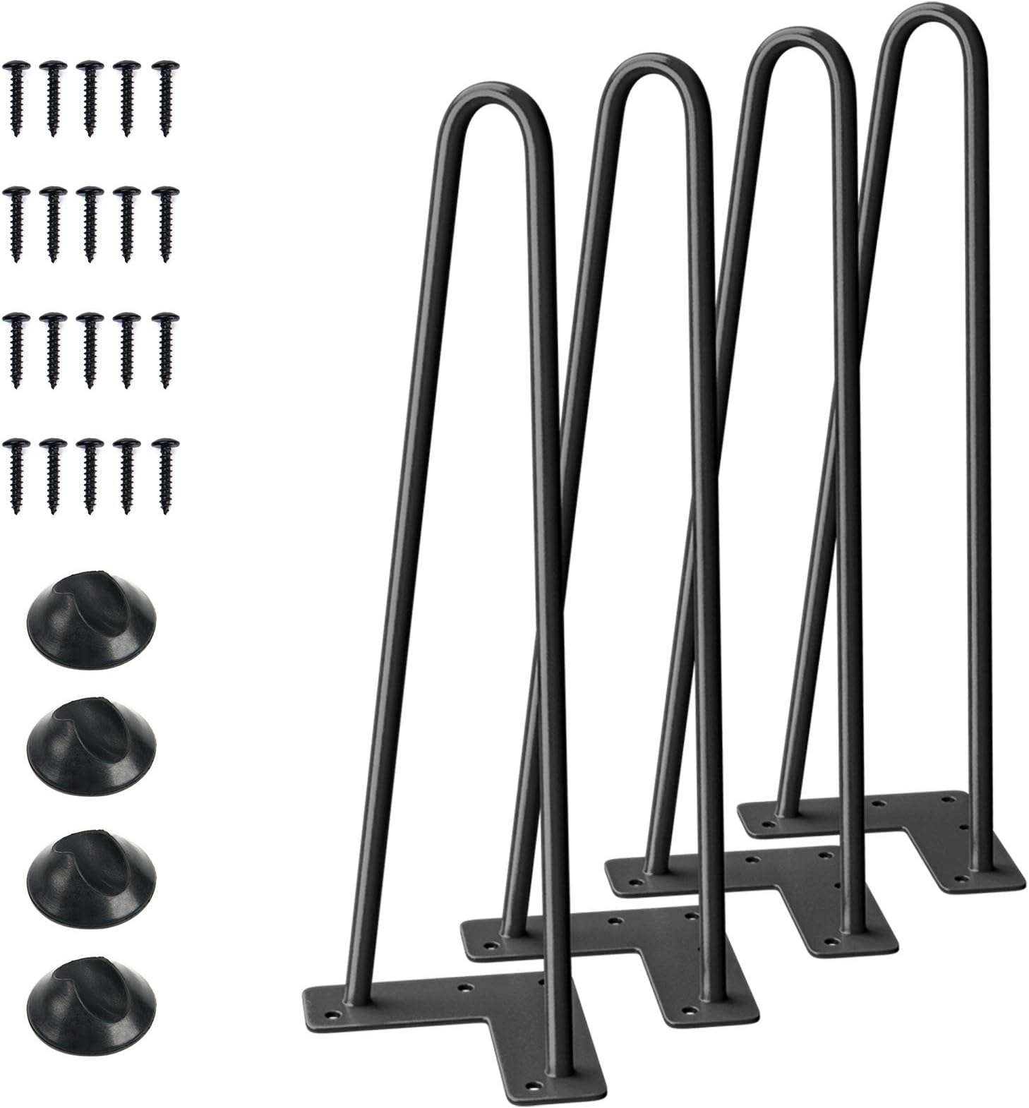 Amazon.com: SMARTSTANDARD 16" Hairpin Furniture Legs, Metal Home DIY ...