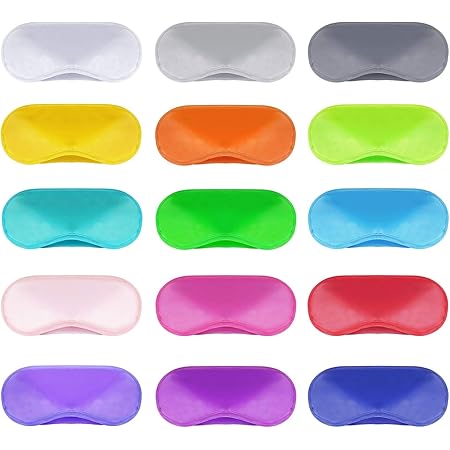 Amazon.com: 26 Pieces Eye Mask Shade Cover Blindfold Travel Sleep Eye ...