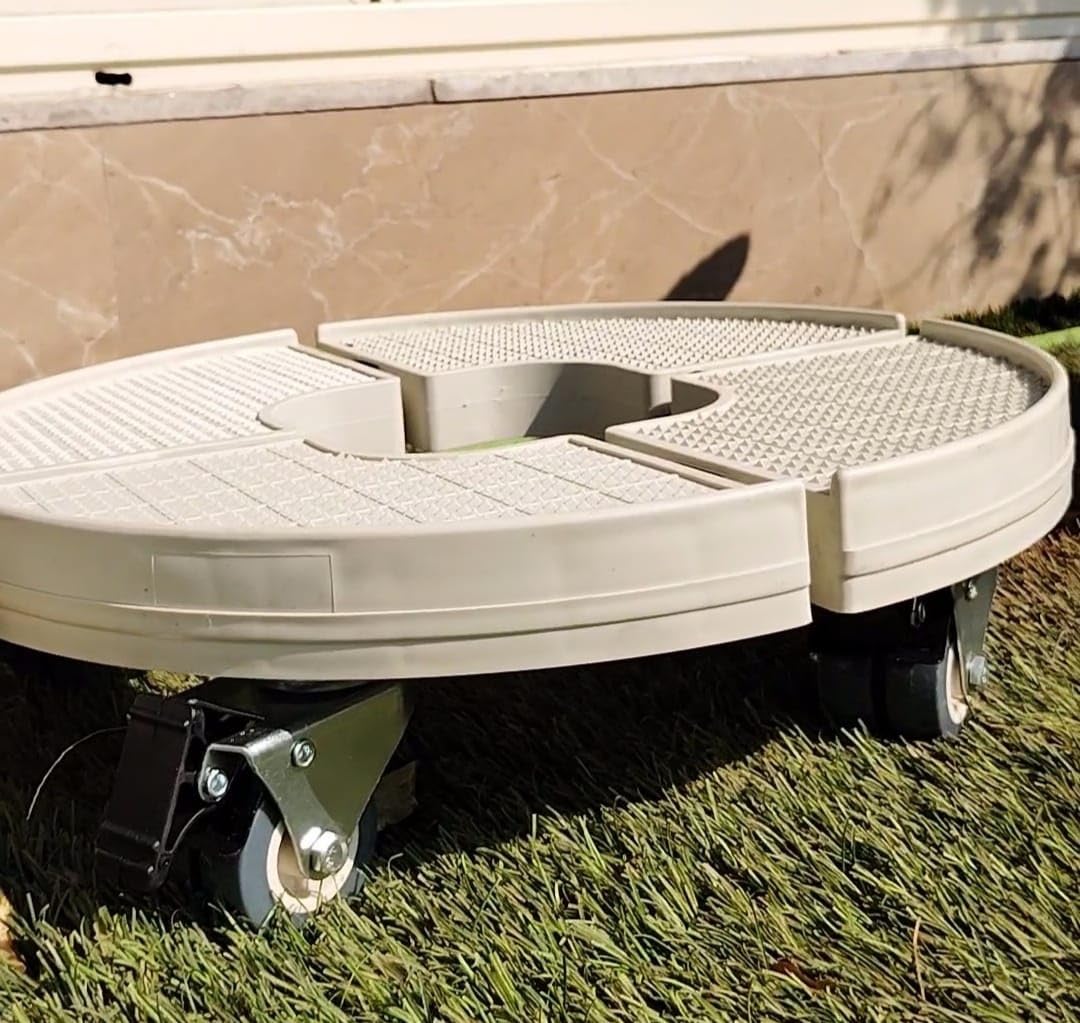 HAVAI Plant Stand with Wheels Heavy Duty, 15-21" Adjustable Plant Mover ...