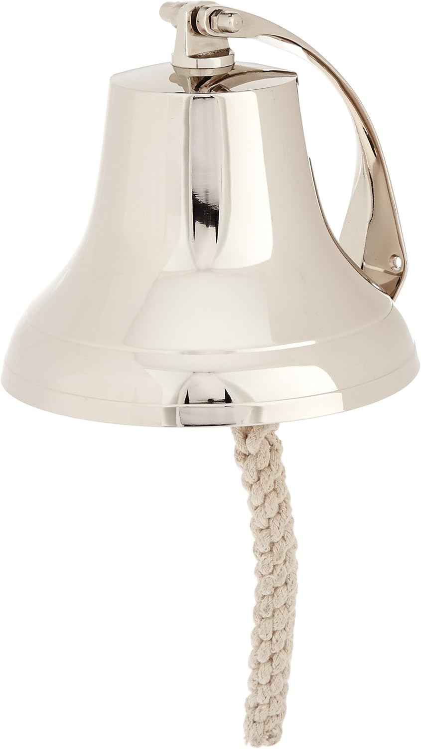 6" Mountable Silver Dinner Bell with Bracket : Amazon.co.uk: Home & Kitchen