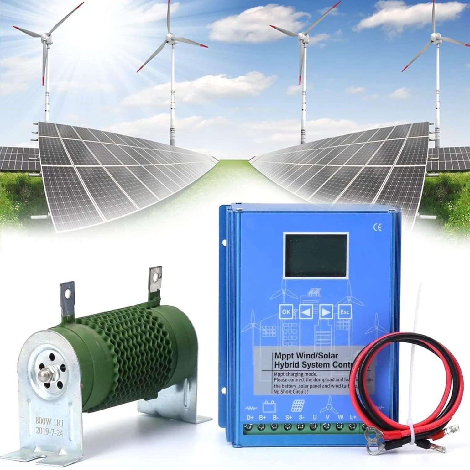 Amazon.com : Wind Solar Hybrid Charge Controller,600w 800w 1000w Wind ...